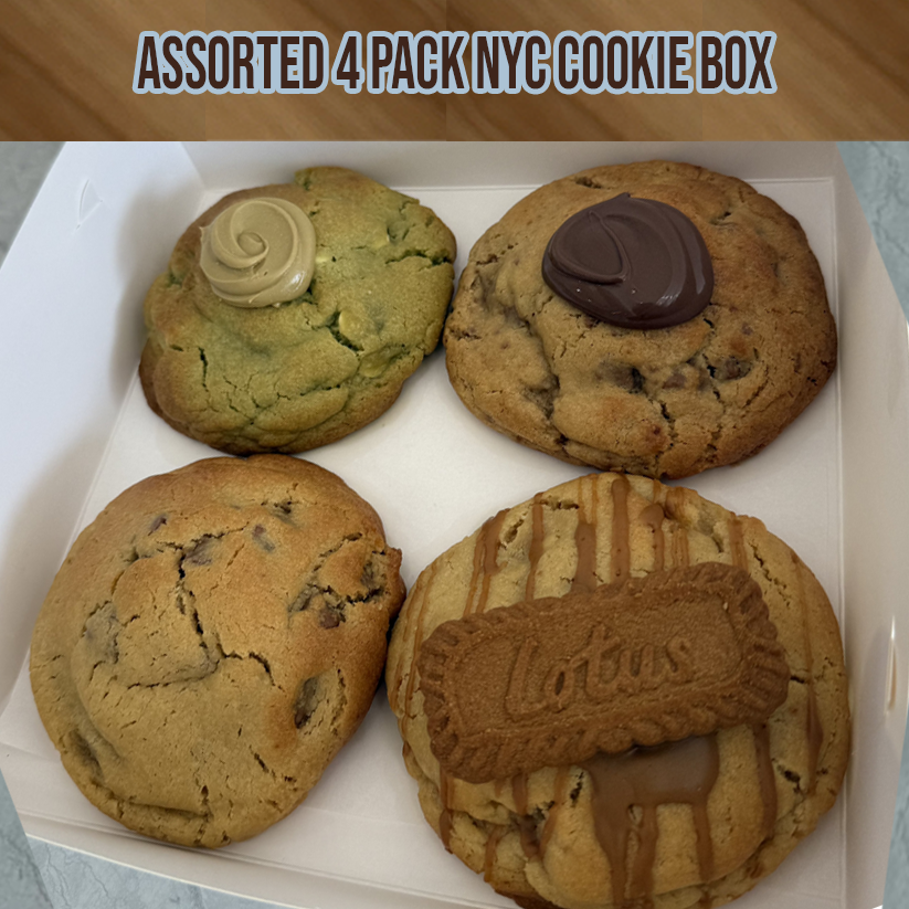 Assorted 4 Pack NYC Cookie Box