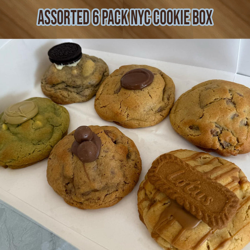 Assorted 6 Pack NYC Cookie Box